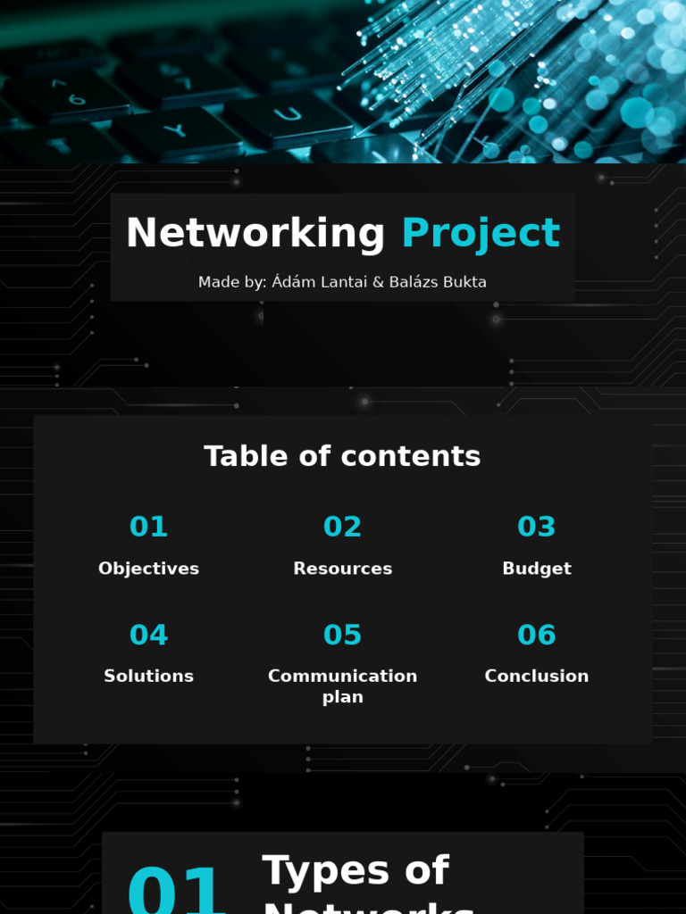 Computer Networking Project Proposal by Slidesgo | PDF