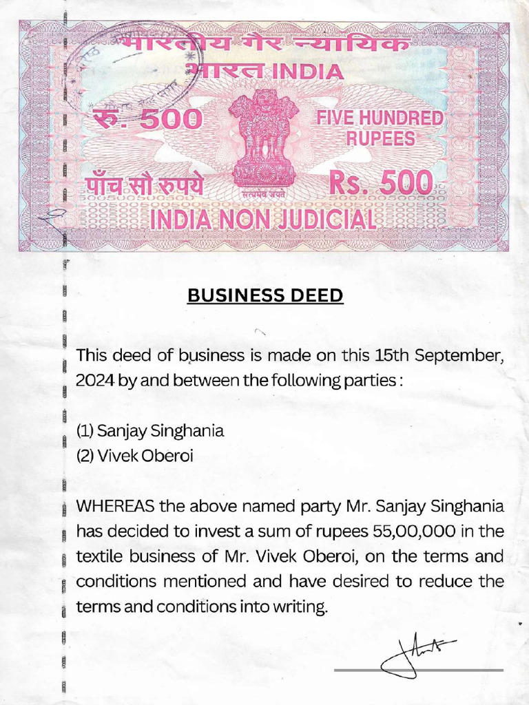 BUSINESS DEED | PDF
