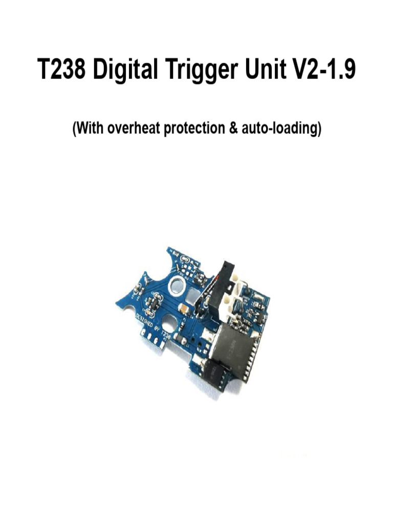 T238 Digital Trigger Unit V2-1.9 | PDF