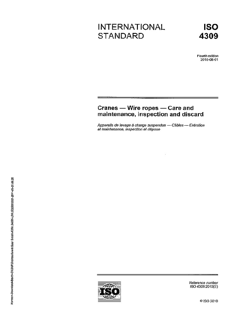 Iso 4309 | PDF