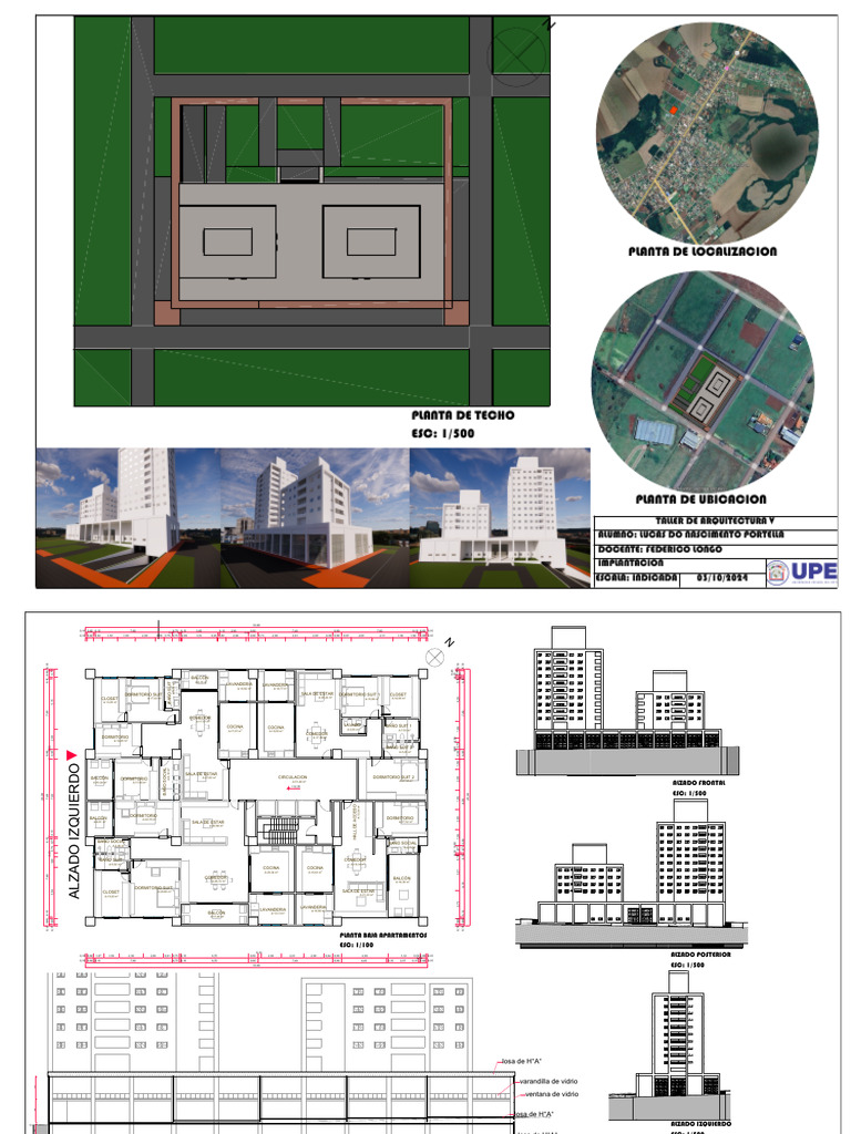 Hoja A1 Plantas y Alzados | PDF