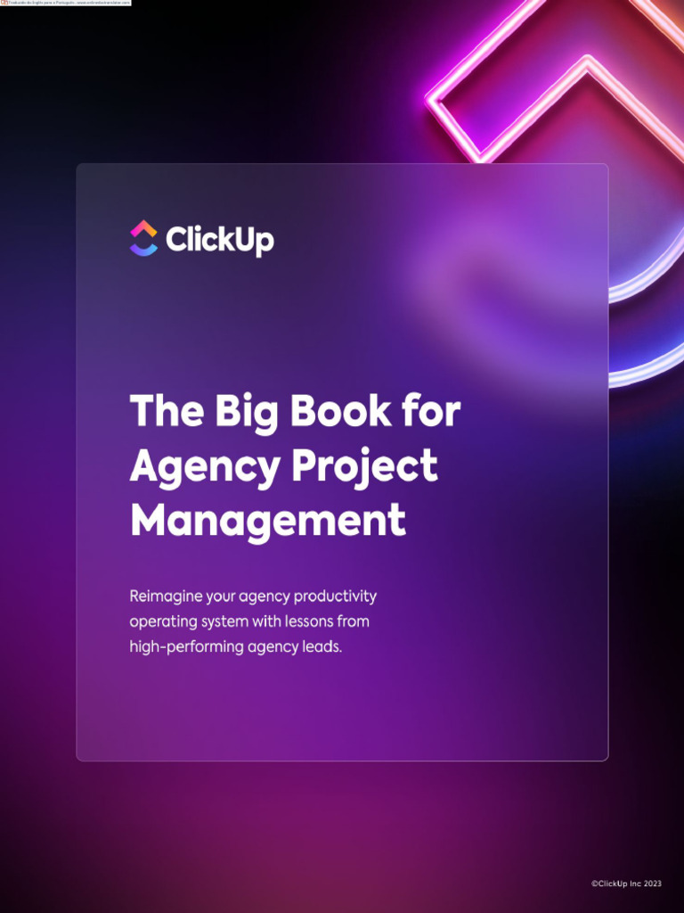 The_Big_Book_for_Agency_Project_Management_ClickUp.en.pt | PDF