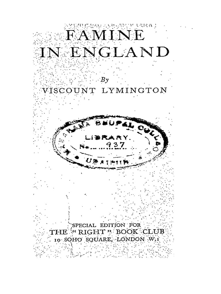 2015 123354 Famine-In-England | PDF