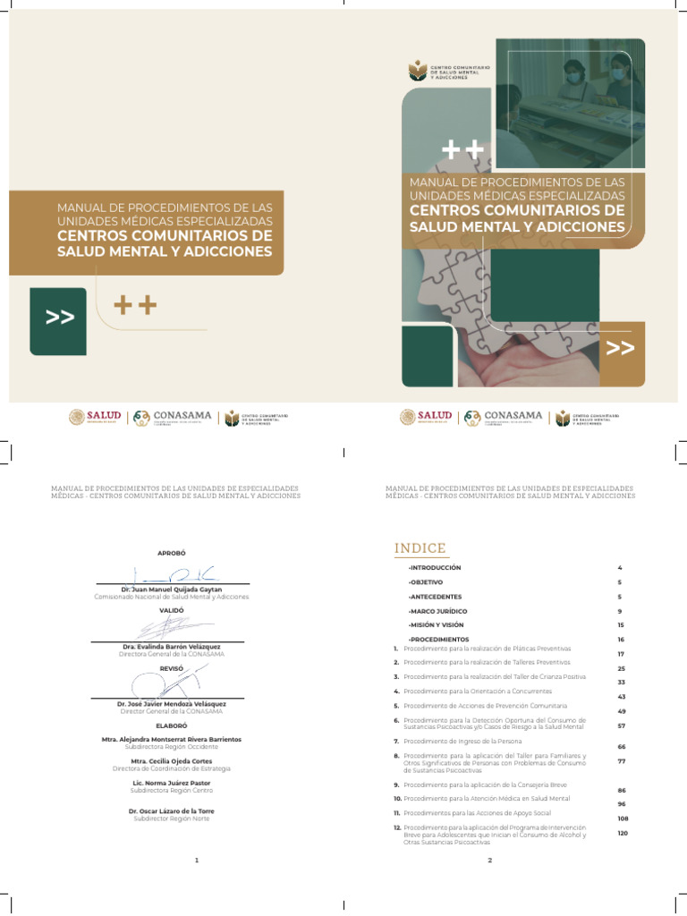Manual Procedimientos Centros - Comunitarios CECOSAMA | PDF