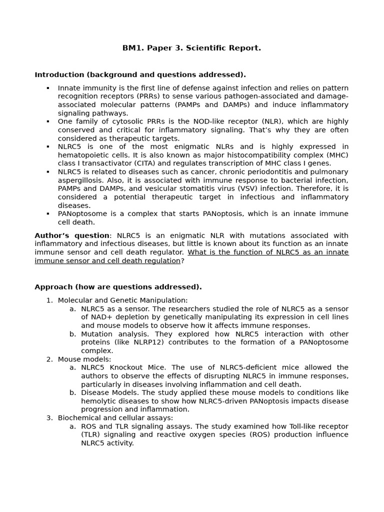 P3 Scientific Report | PDF