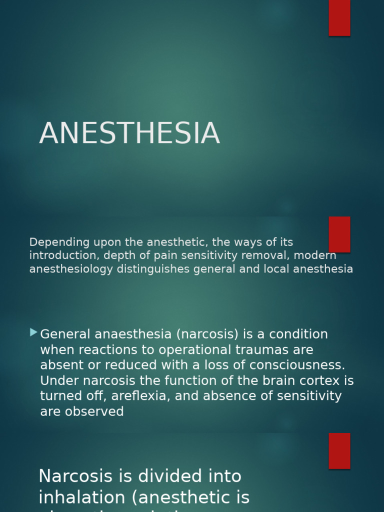 Anesthesia | PDF