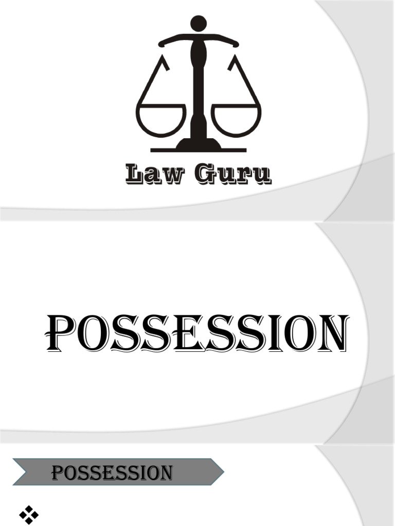 Possession | PDF