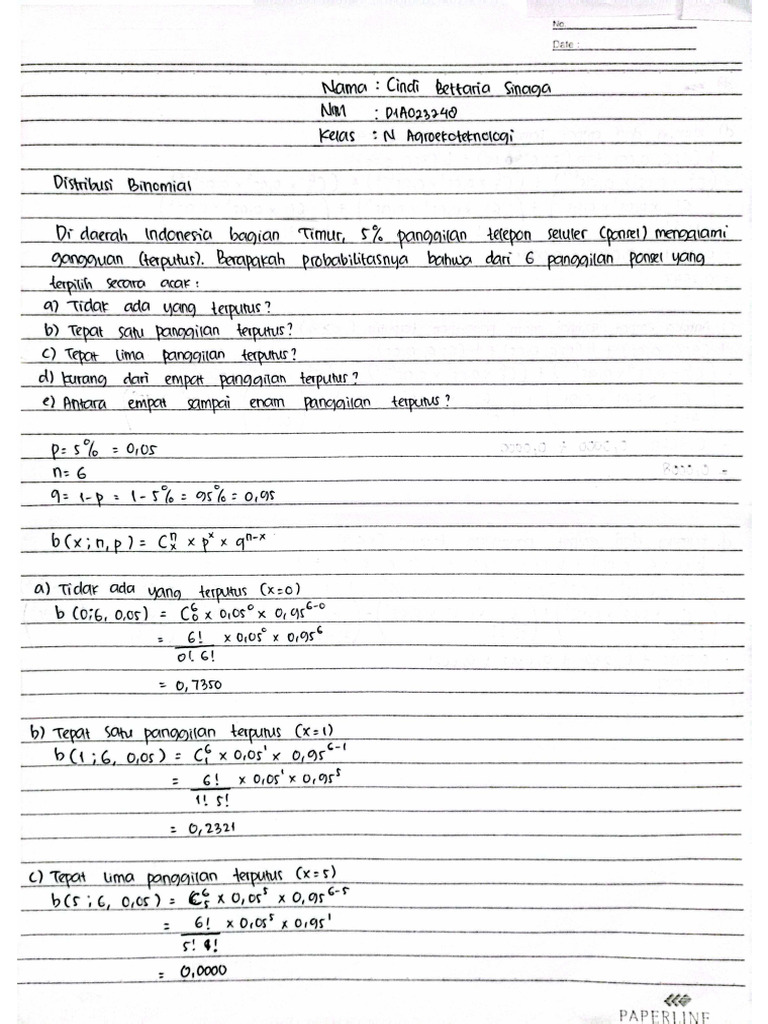 Tugas Statistika 6 | PDF