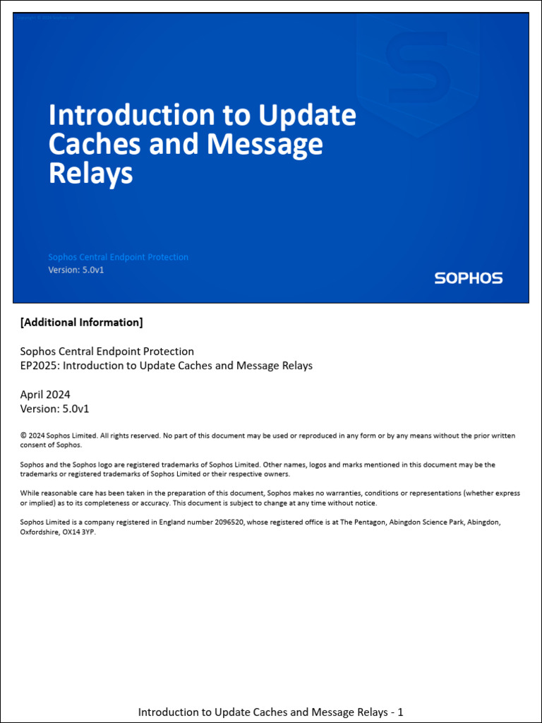 EP2025 5.0v1 Introduction To Update Caches and Message Relays | PDF