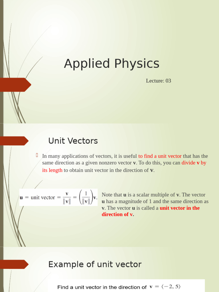 Applied Physics Lec3 | PDF
