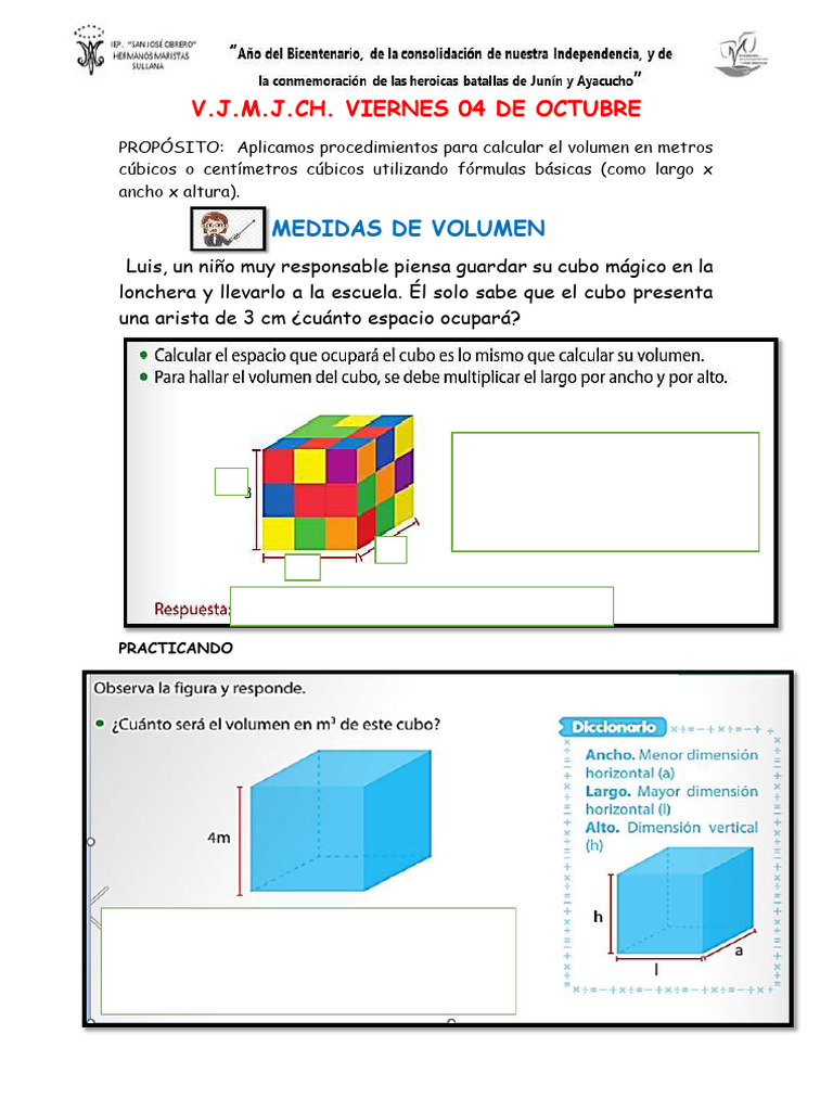 SITUACIÓN DE MEDIDAS DE VOLUMEN | PDF
