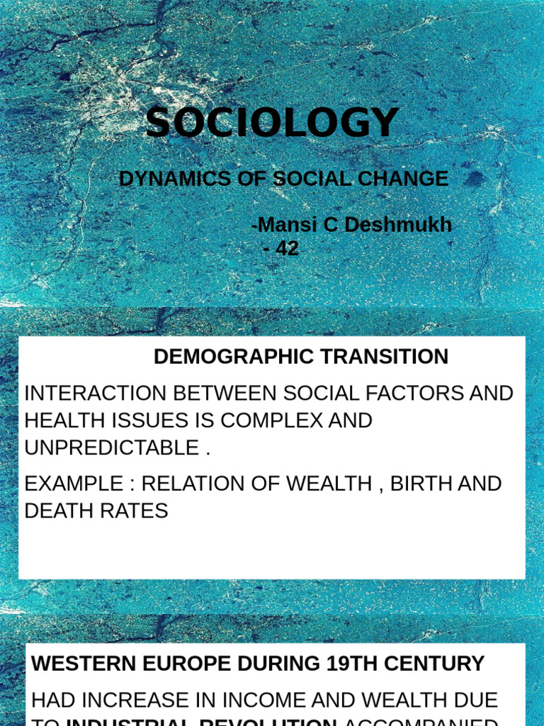 Dynamics of Social Change - MCD 42 | PDF