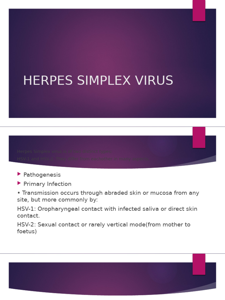 Herpes Simplex Virus | PDF