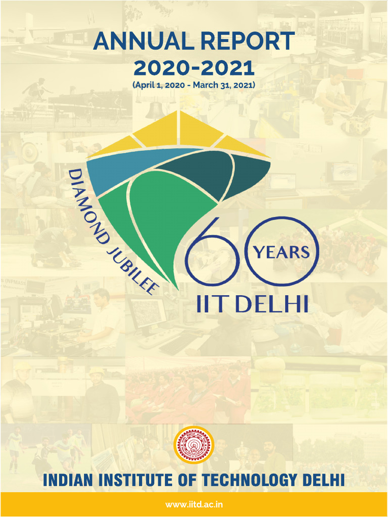 Iitd Annual Report 2020-21 (English) - Iitd | PDF