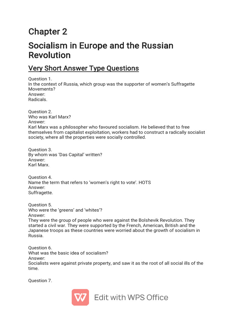 Chapter 2 History Imp. Ques | PDF