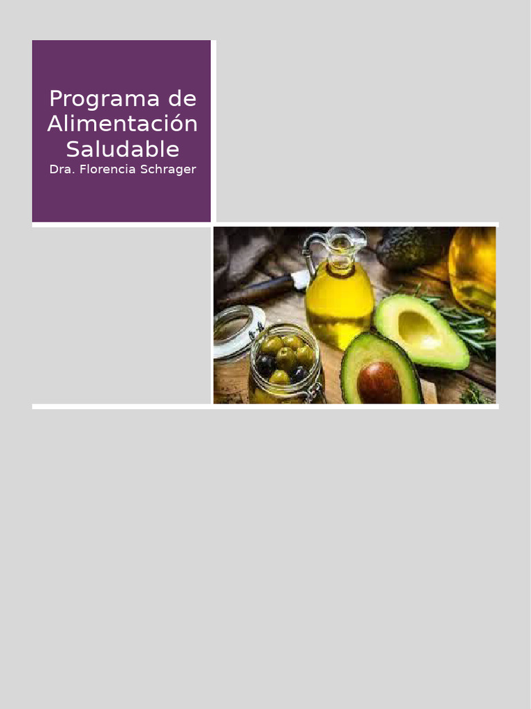 Programa de Alimentación Saludable | PDF