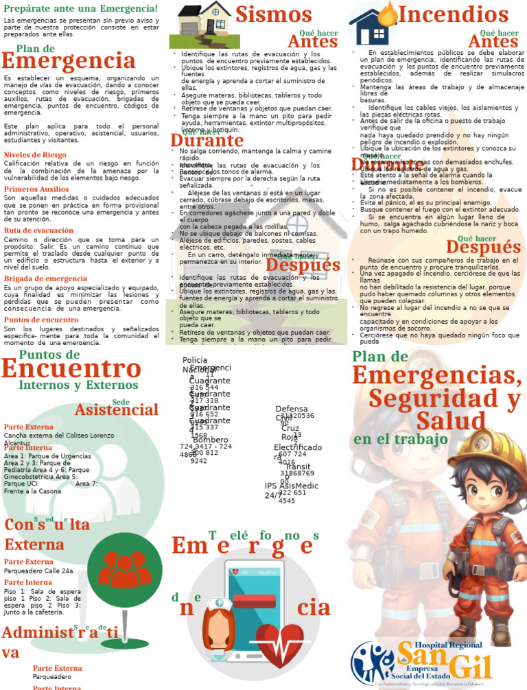 Folleto Triptico Emergencias | PDF