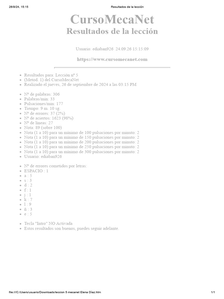 Leccion 5 Mecanet | PDF