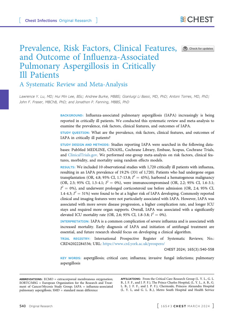 IAPA Chest 2024 | PDF