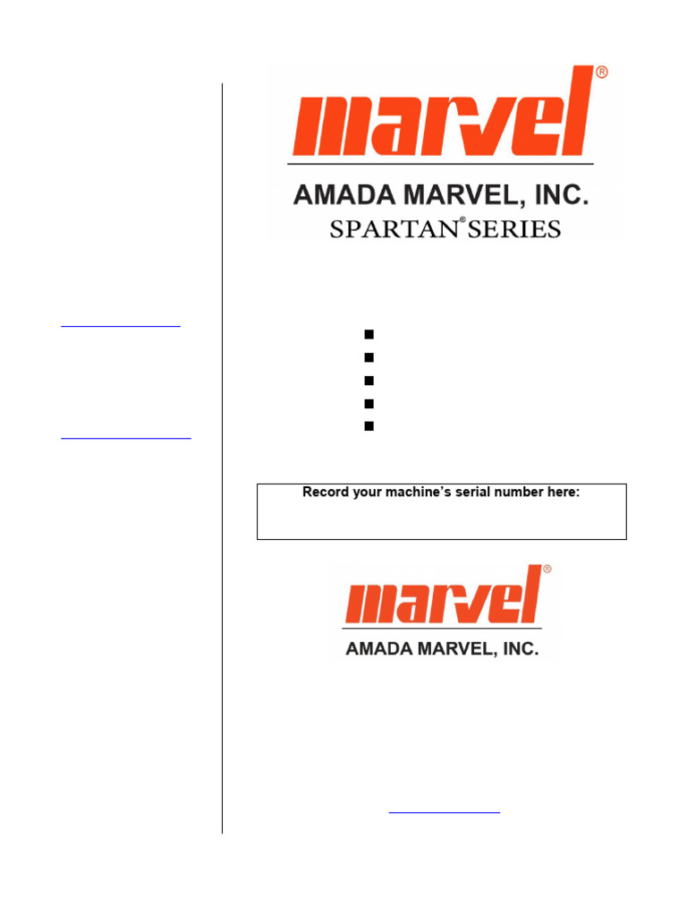SA131WPC Marvel Saw Operator's Manual | PDF | Crane (Machine ...