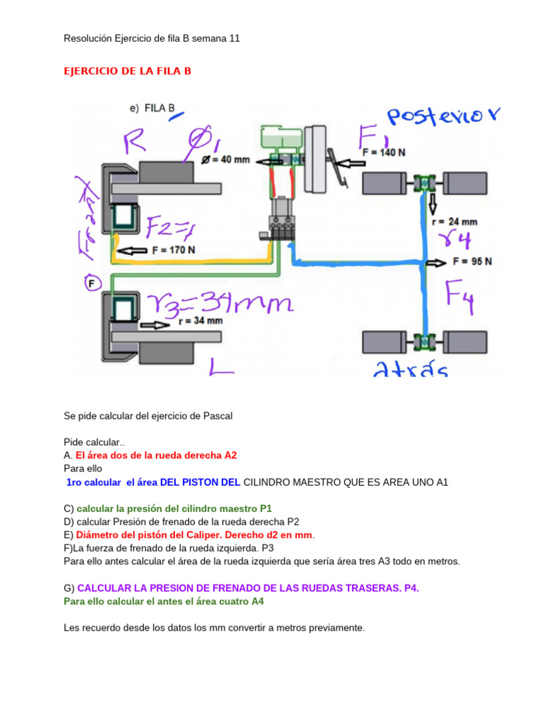 Fisica PASCAL B EJERCICIO DE LA FILA B | PDF