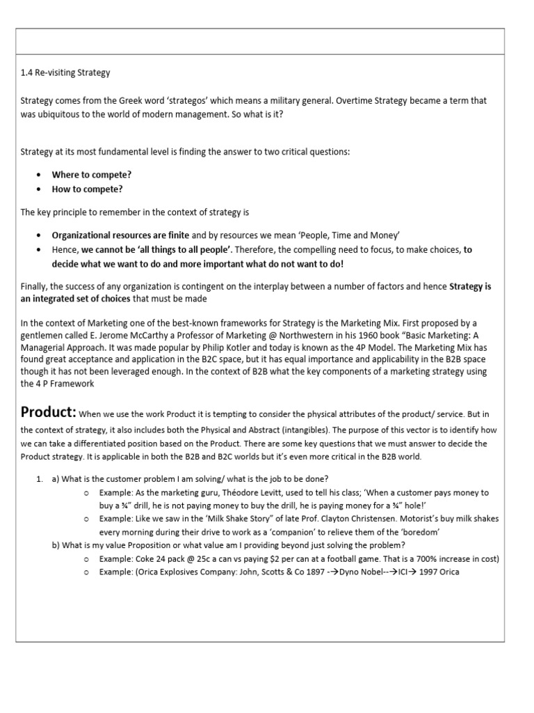 B2B Class Notes - Module 3 | PDF | Marketing | Market Segmentation
