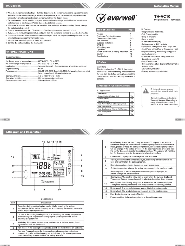 TH-AC10-INSTRUCTION-MANUAL | PDF