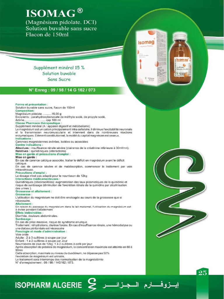 Notice Isomag 0.15 Sol - Buv. FL 150ml | PDF