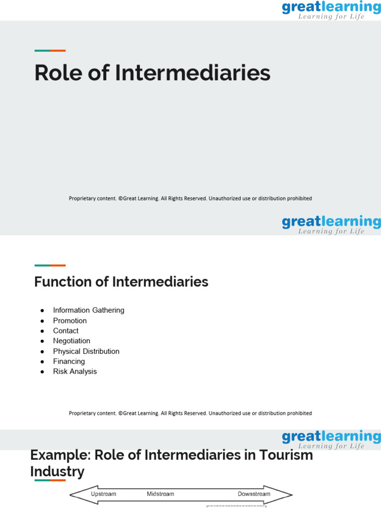 01.role of Intermediaries | PDF