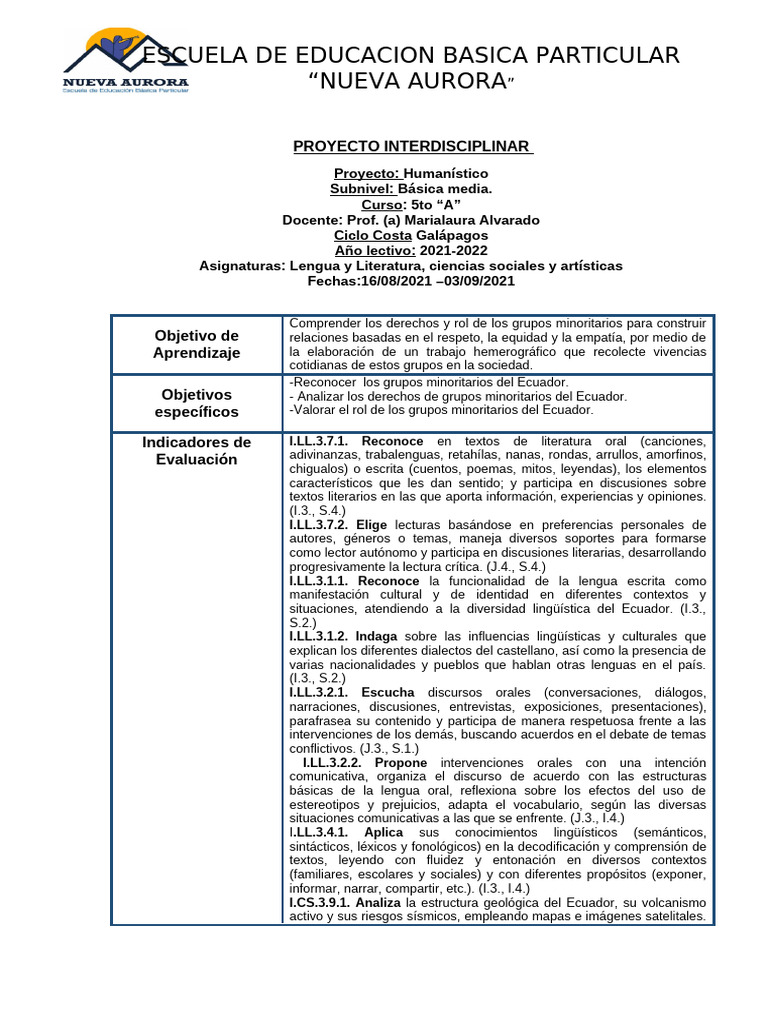 Proyecto Interdisciplinar 4. Parcial II | PDF