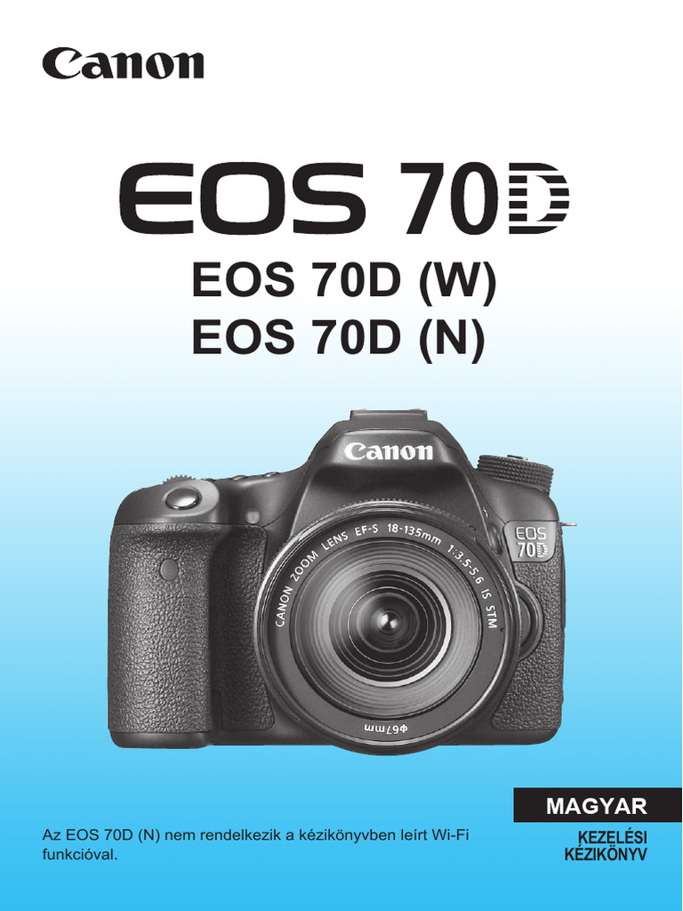 EOS 70D Instruction Manual HU | PDF