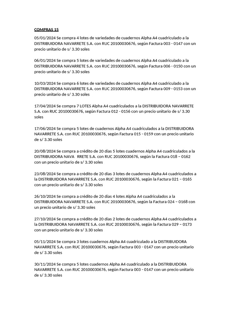 Compras y Ventas | PDF