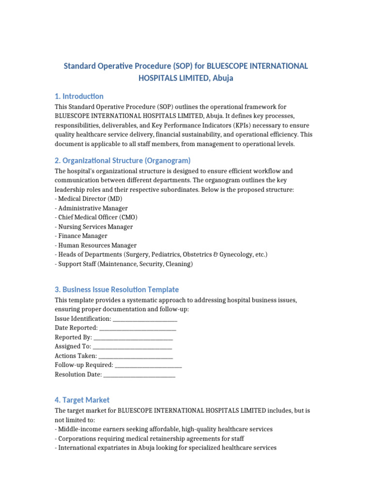 Bluescope Sop | PDF