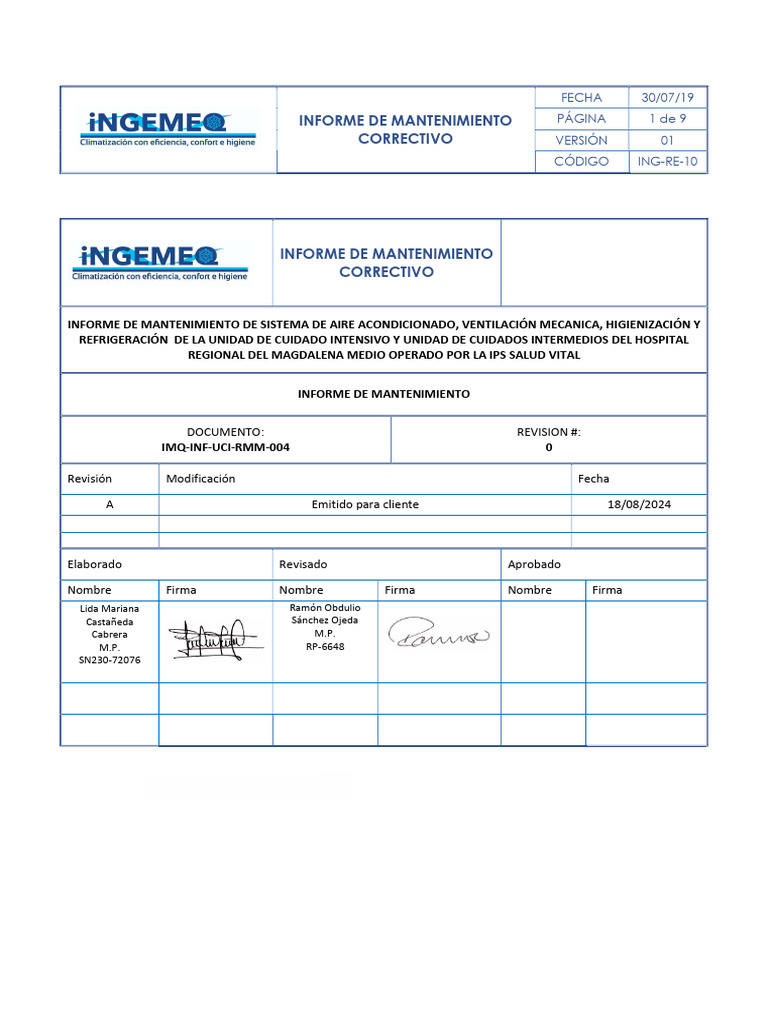 Informe Correcciòn Falla Chiller | PDF | Informática | Tecnología