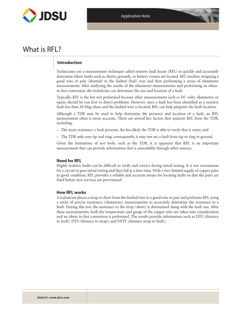 RFL Application Note | PDF