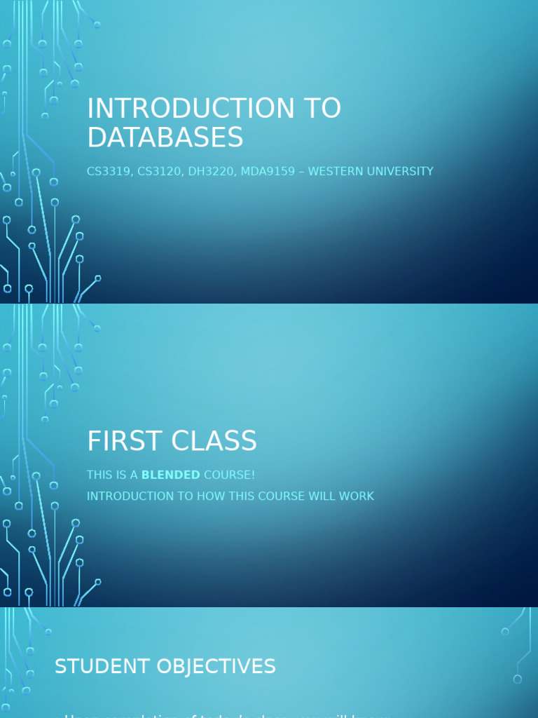 Introduction to Databases Course Guide | PDF | Data Management