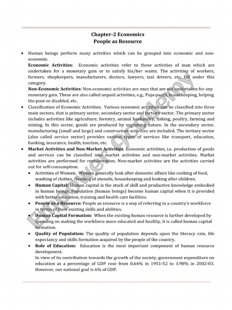 chapter 2 economic | PDF