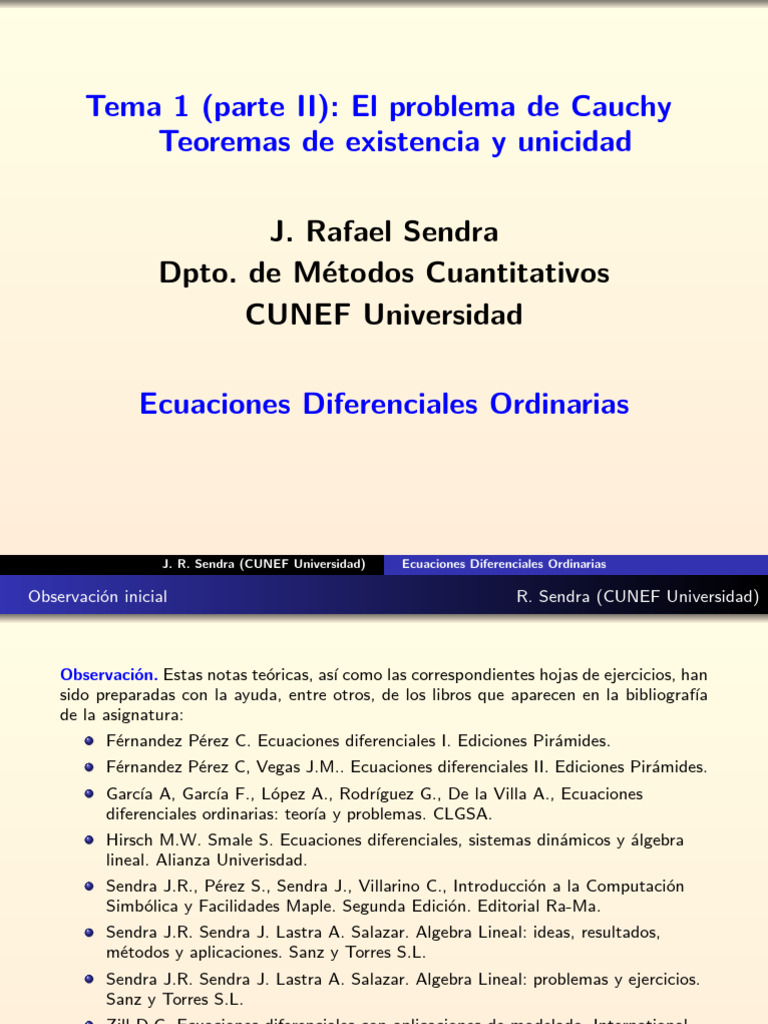 Tema+1+ 28parte+II 29+ProblemaDeCauchy2425 | PDF