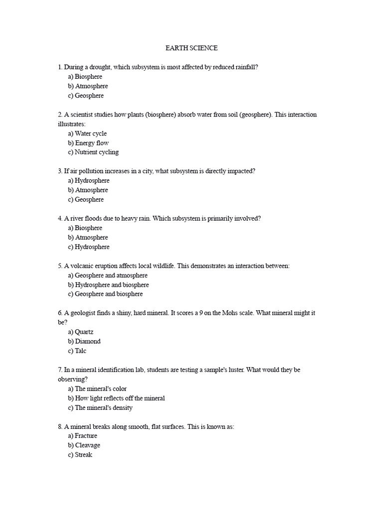 Earth Science 11 | PDF