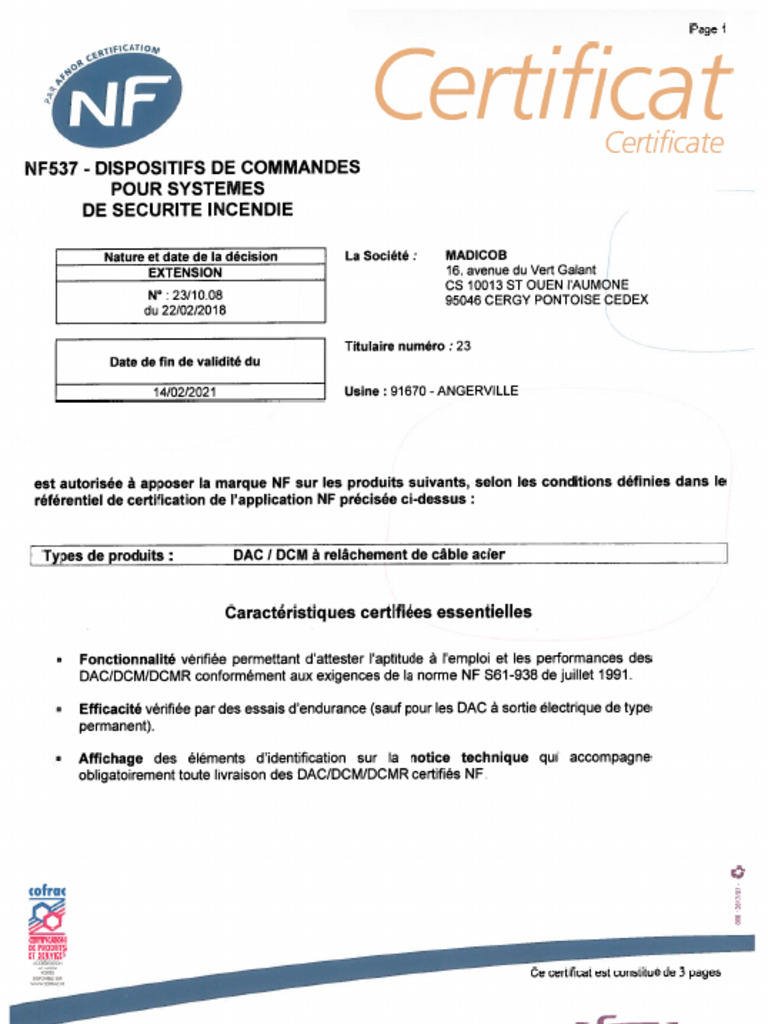 Certificat TCN 130 MOD_02_2021madicob | PDF Certificat TCN 130 MOD_02_2021madicob | PDF