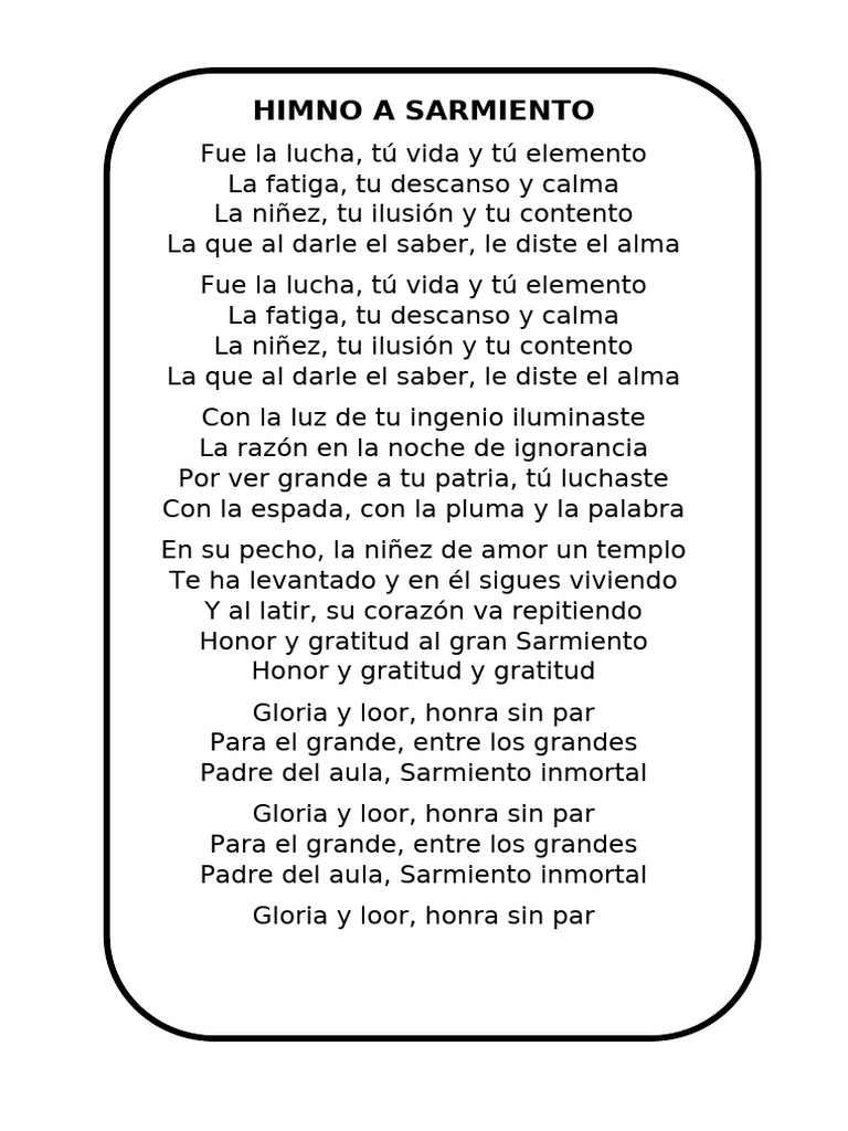 Marcha A Sarmiento | PDF