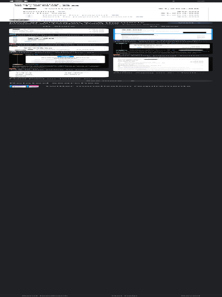 Twitter Payout Screenshot | PDF