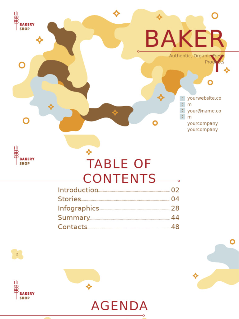 Bakery Powerpoint Presentation Template Pdf