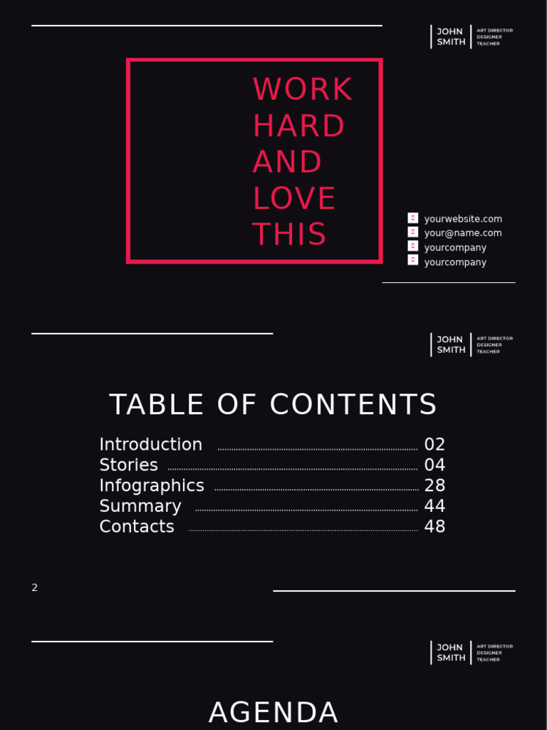 Art Director PowerPoint Presentation Template | PDF