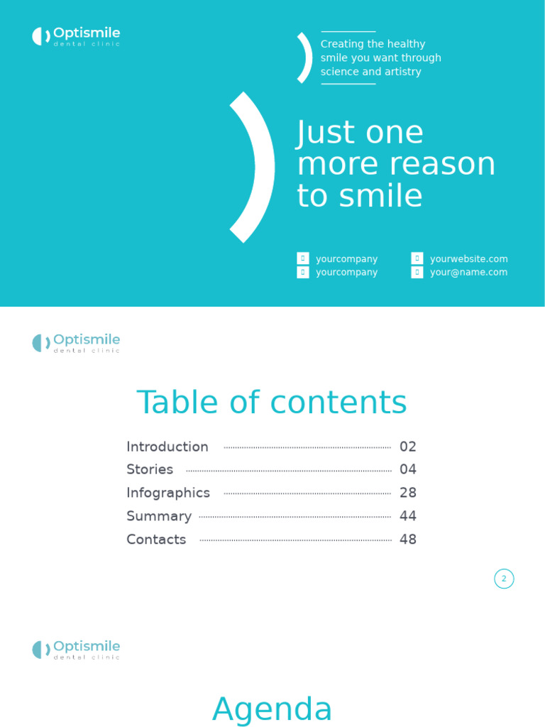 Dental Clinic Powerpoint Presentation Template Pdf Dentistry