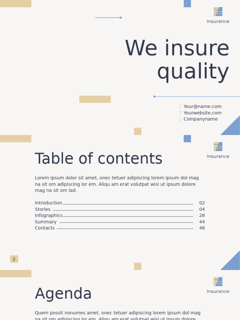Insurance Agency Powerpoint Presentation Template Pdf
