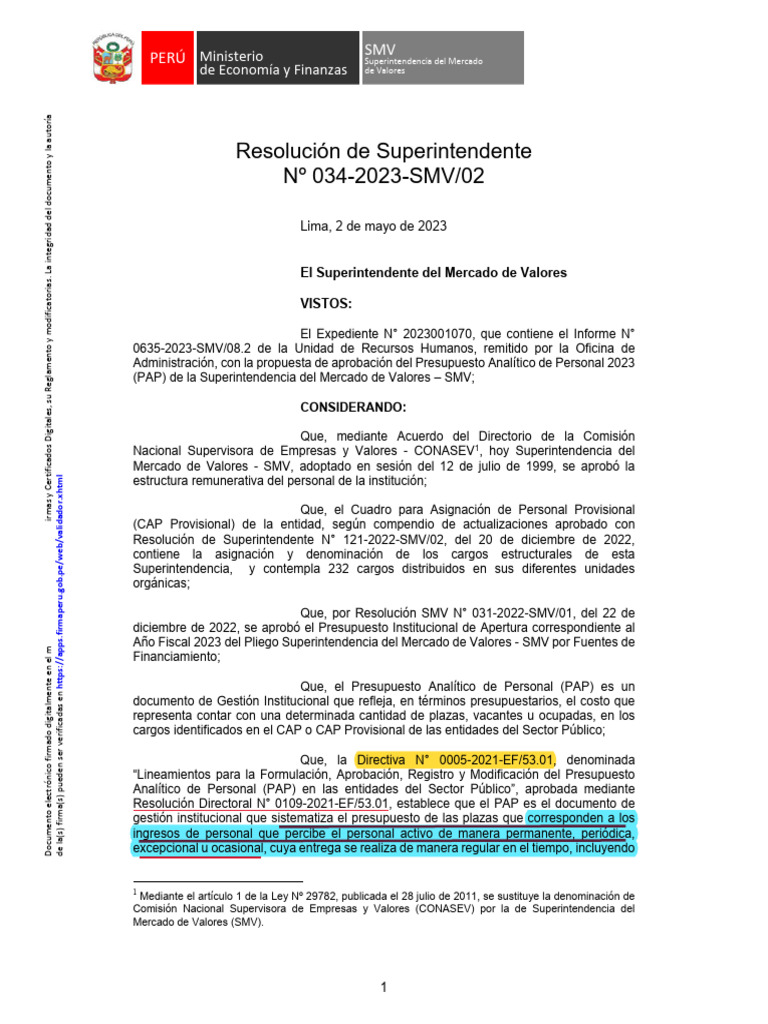 Resol PAP MEF 2023 | PDF