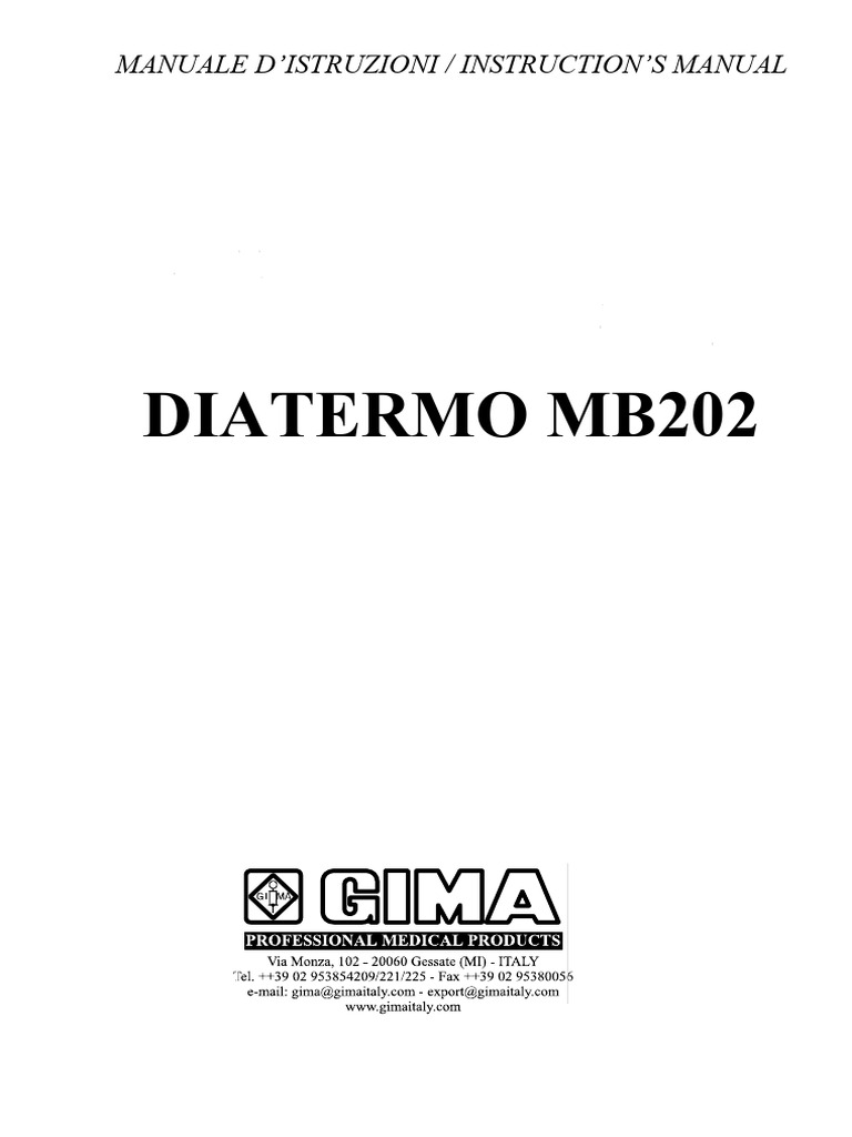 Diatermo mb202 | PDF