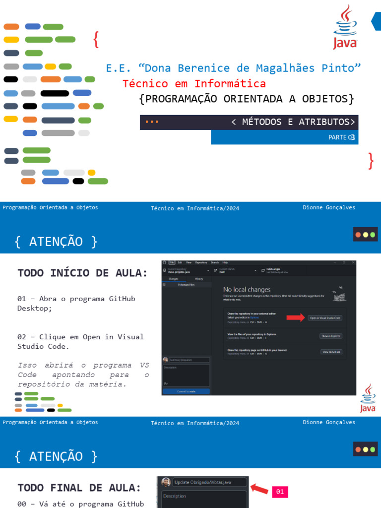 TEC - INFO - POO - Aula 03 - Tipos de Métodos em Java (12082024) | PDF