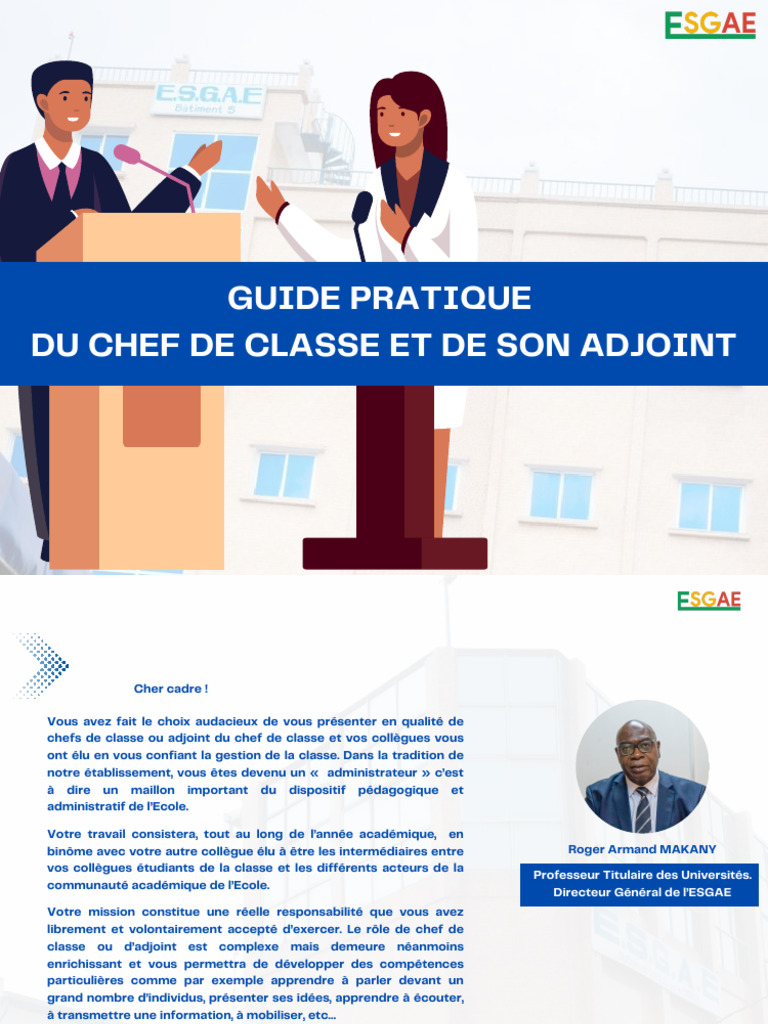 Rôle et missions du chef de classe | PDF | Évolution de carrière